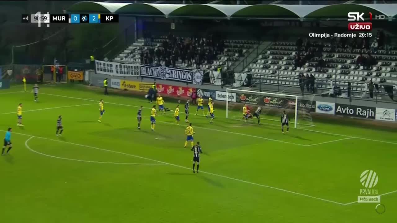 Zadetki s tekme Mura - Koper