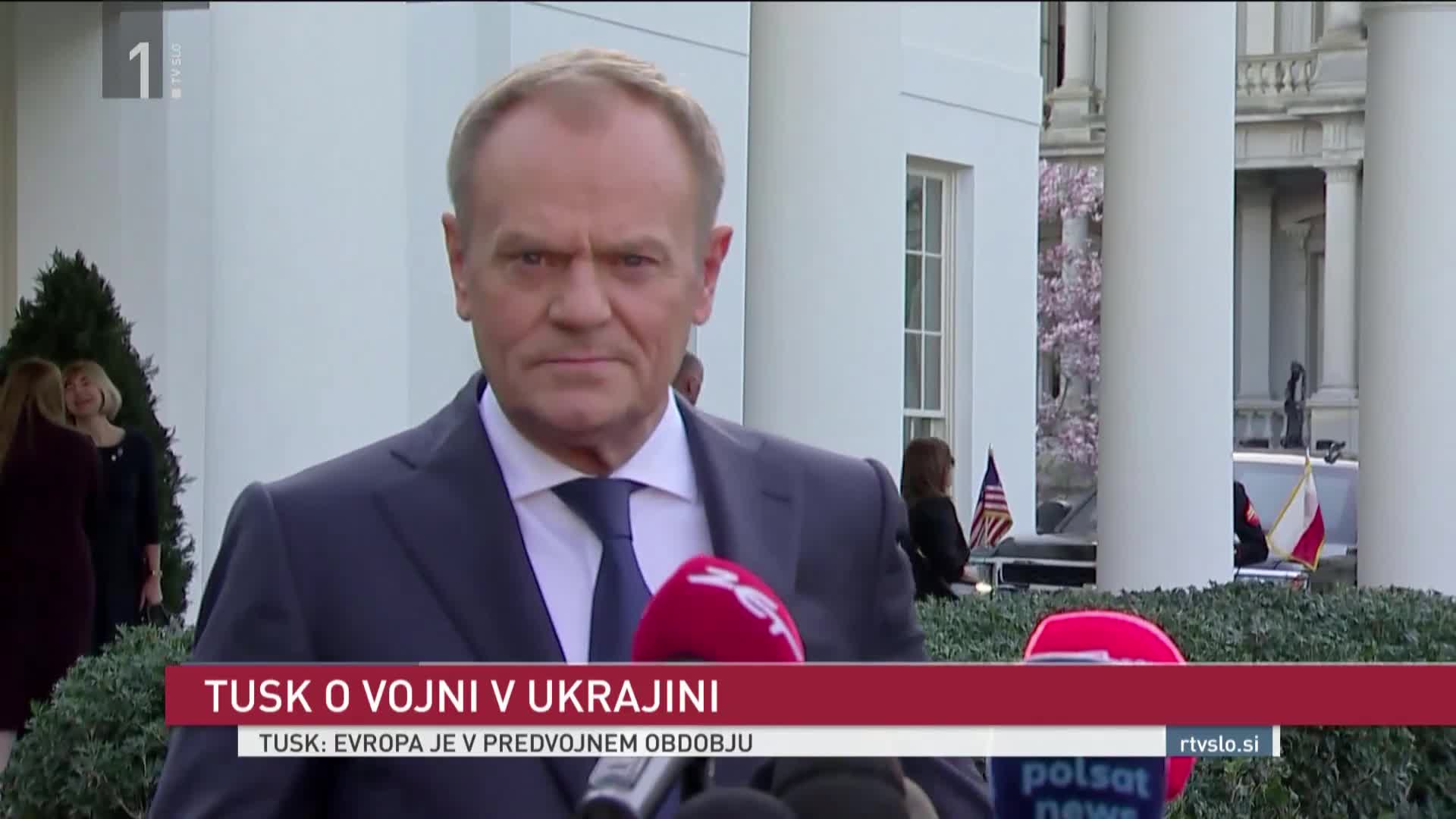 Poljski premier Donald Tusk opozarja na nevarnost vojne