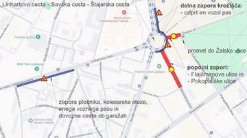 Dunajska cesta v Ljubljani bo delno zaprta do konca oktobra - RTV SLO