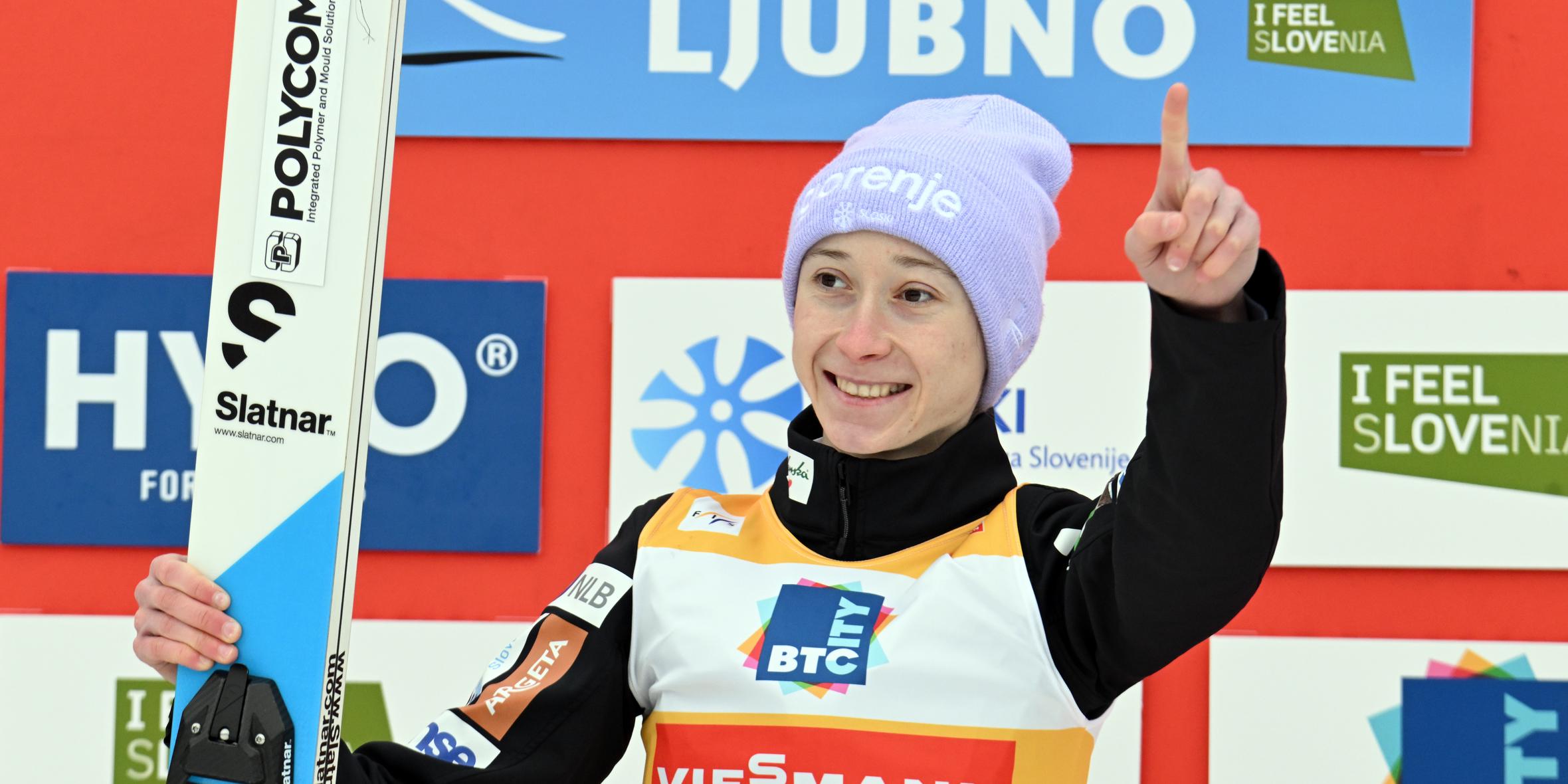 Radio Si • News • Nika Prevc Wins Again in Ljubno on Savinji